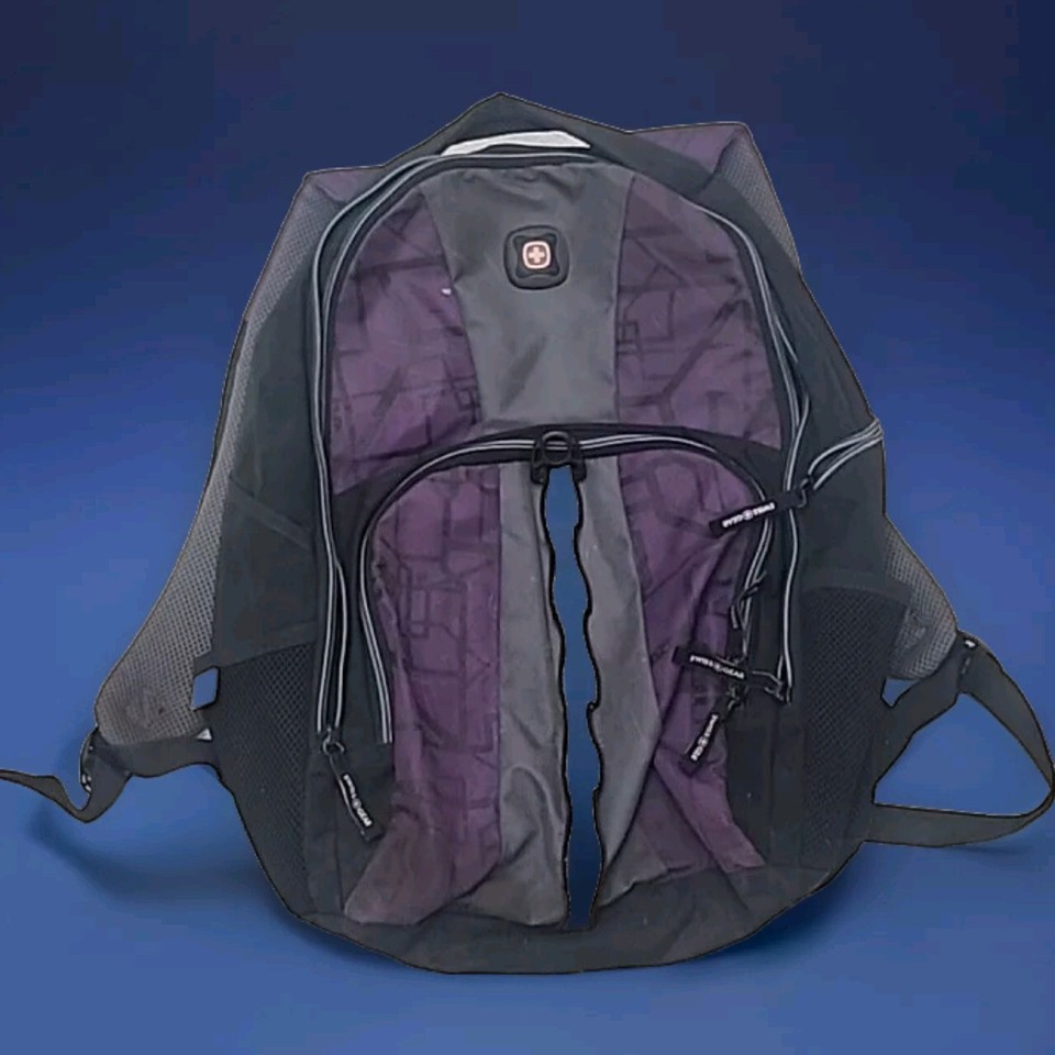 Swiss Army Laptop Pack Hiking Backpack Media Pocket Shock Absorb Strap Low Miles | eBay