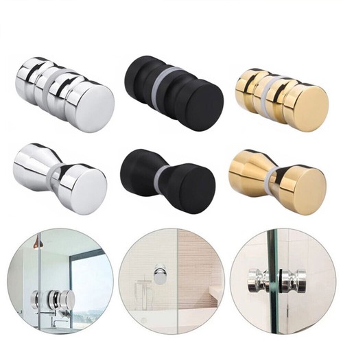 Back-to-Back Glass Door Knob Puller Push Handle Bathroom Shower Aluminum Alloy | eBay