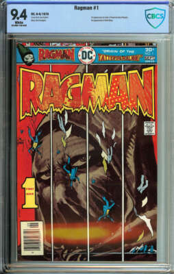 RAGMAN #1 CBCS 9.4 WHITE PAGES // 1ST APPEARANCE OF RAGMAN DC COMICS ...