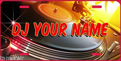 DJ TURNTABLE License Plate, can be personalized Made in USA | eBay