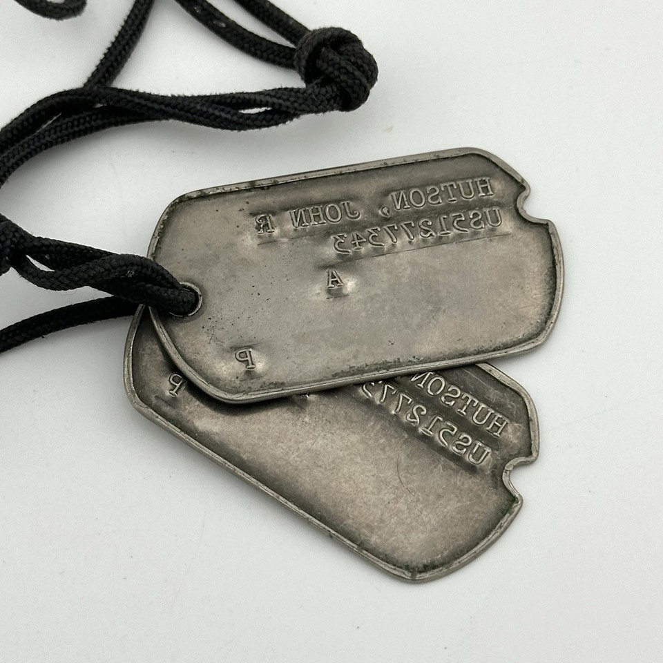 Vintage Military Dog Tag Notched Set Authentic WWII Korean War Tags | eBay
