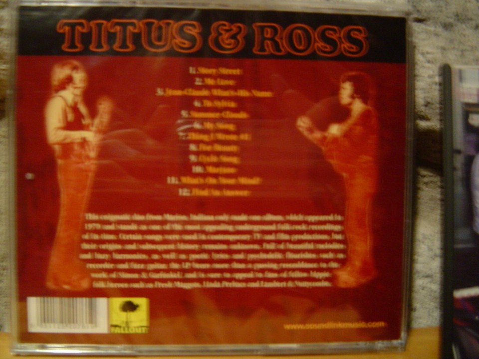 TITUS & ROSS CD/'70 US/Rare Folk Rock/Psych Folk/Fresh Maggots/Simon ...