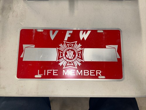 VFW Life Member Vanity License Plate Veterans of Foreign Wars | eBay