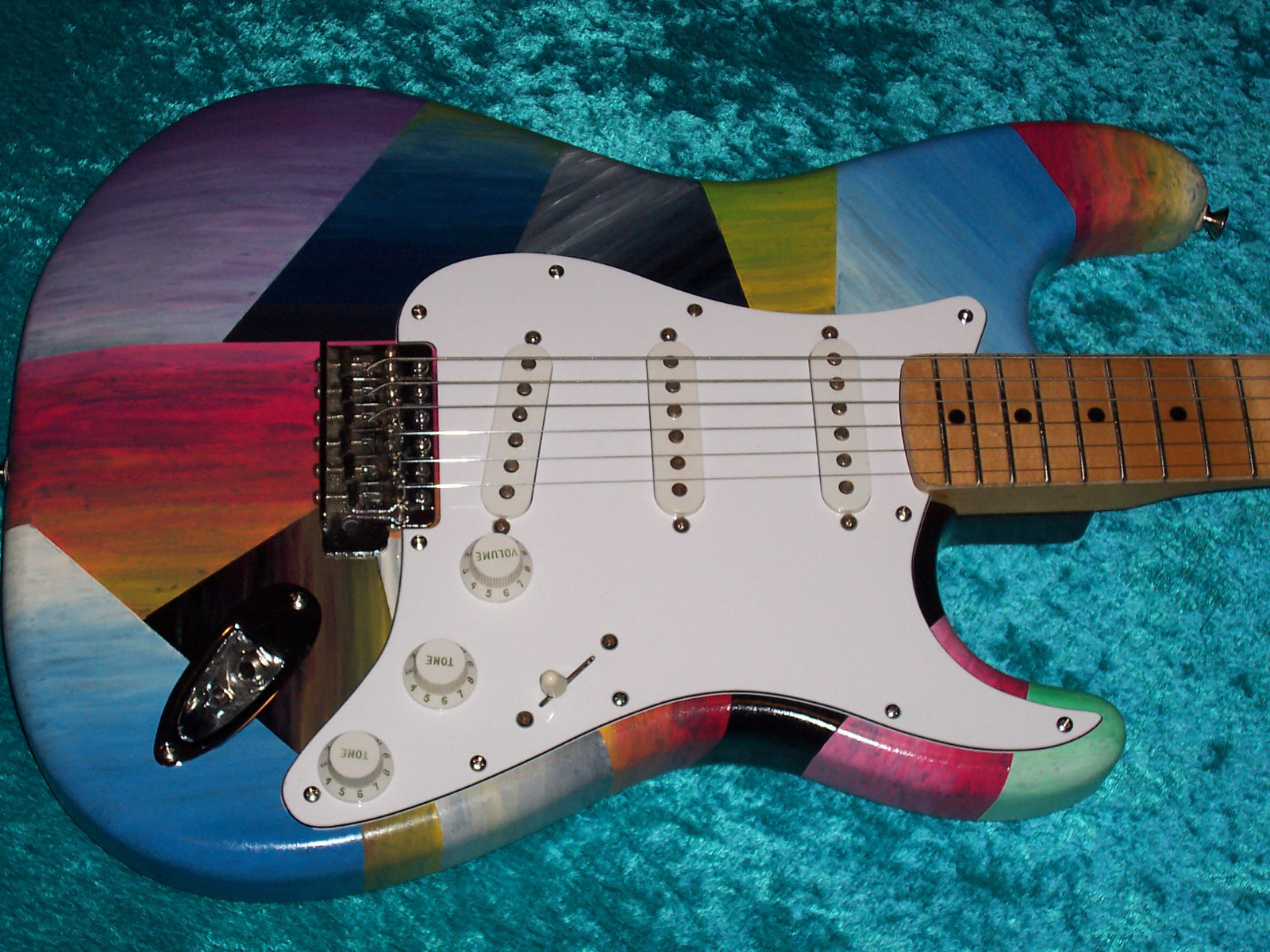 Maple nk Fender Stratocaster Guitar Strat MIM Mexican Mexico paint USA ...