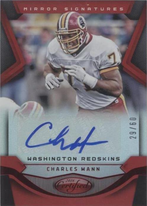2016 Panini Certified - Mirror Signatures Charles Mann #M-CMN Red /60 ...