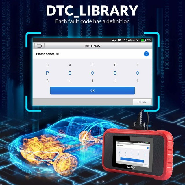 2021 LAUNCH 129E OBD2 Scanner Engine ABS SRS Car Diagnostic Scan Tool ...