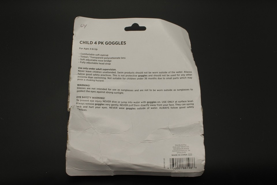 Children's 4 Pack Swimming Goggles - New Damaged Packaging - See ...
