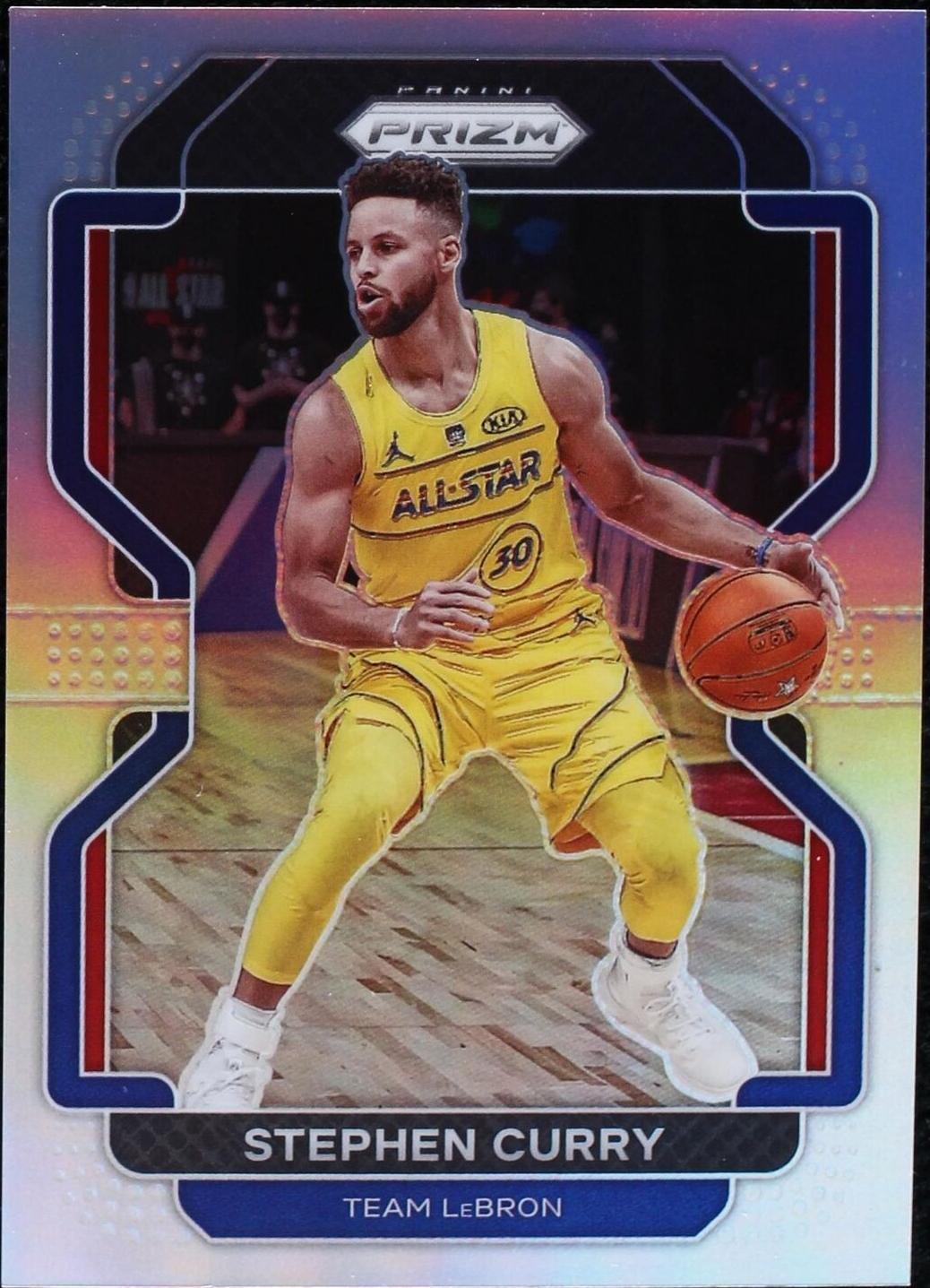 2021-22 Panini Prizm - Team LeBron Variation Stephen Curry #154 Silver ...