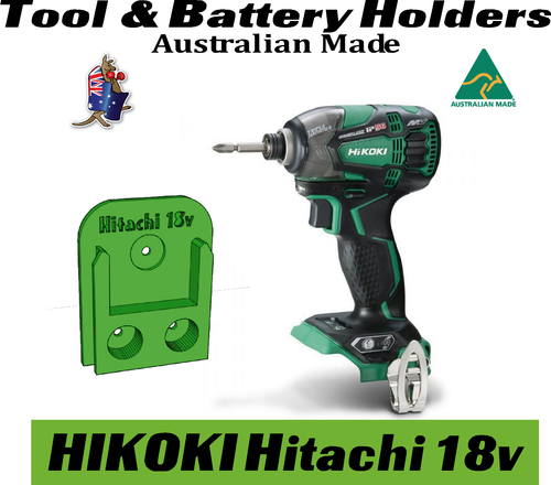 HIKOKI Hitachi 18v tool & Battery holder mount bracket storage | eBay ...