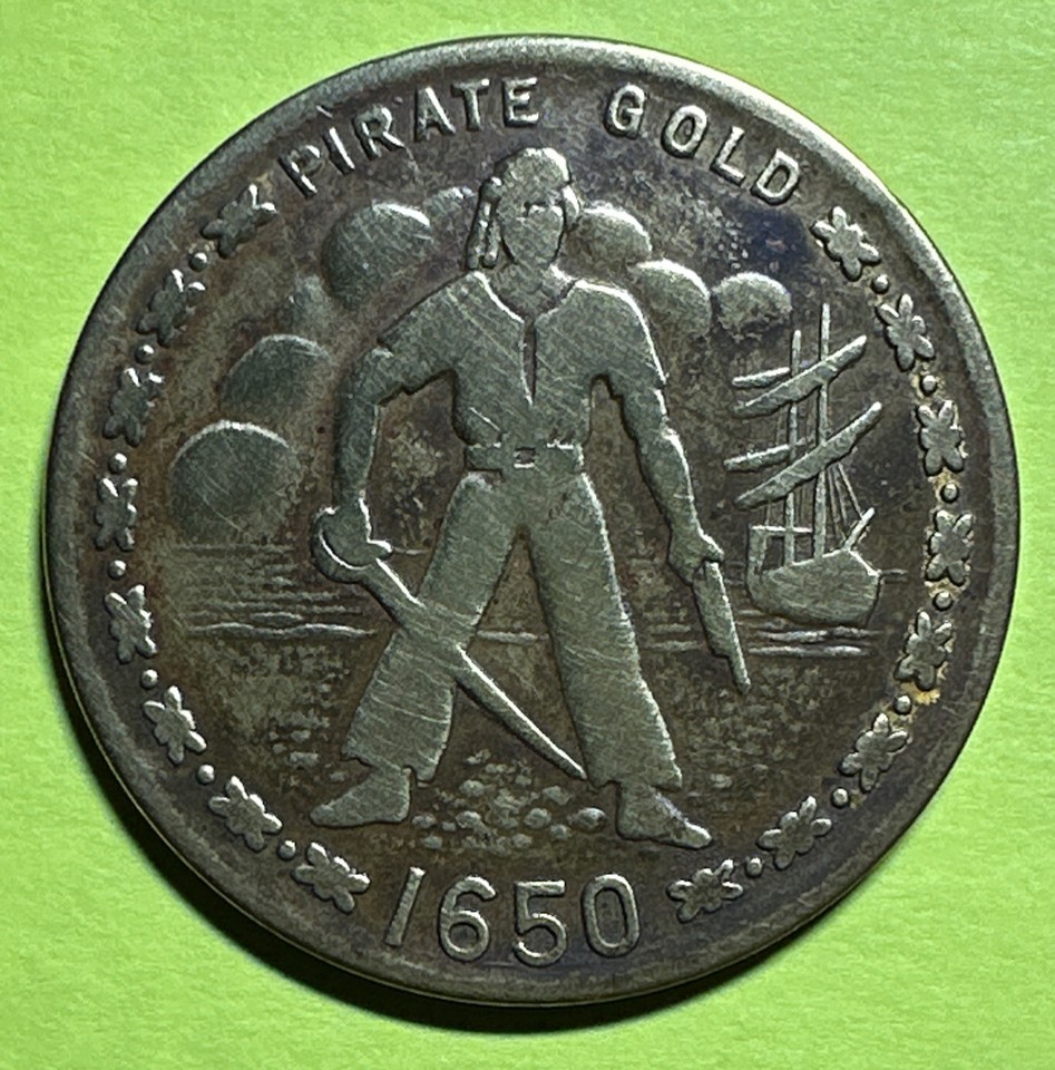 One Doubloon 1650 Anno Domini Pirate Gold Good For One Doubloon Brass ...