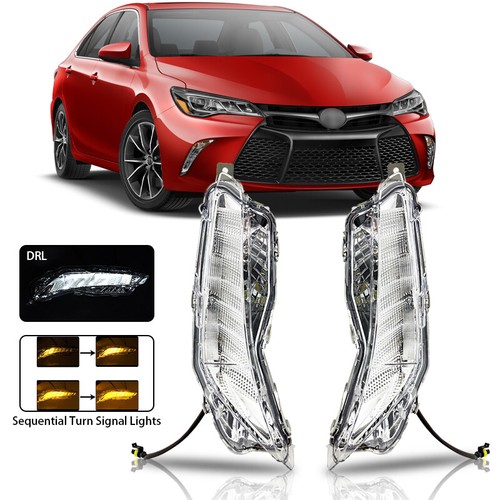 Fit 2015 16 2017 Toyota Camry LE SE Front Fog Lights Sequential Turn ...