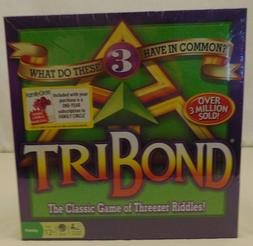 SEALED Tribond The Classic Game of Threezer Riddles by Winning Moves ...