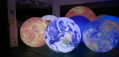 Inflatable Planets Solar System 8 Planets+Sun/Lighting Balloon with ...