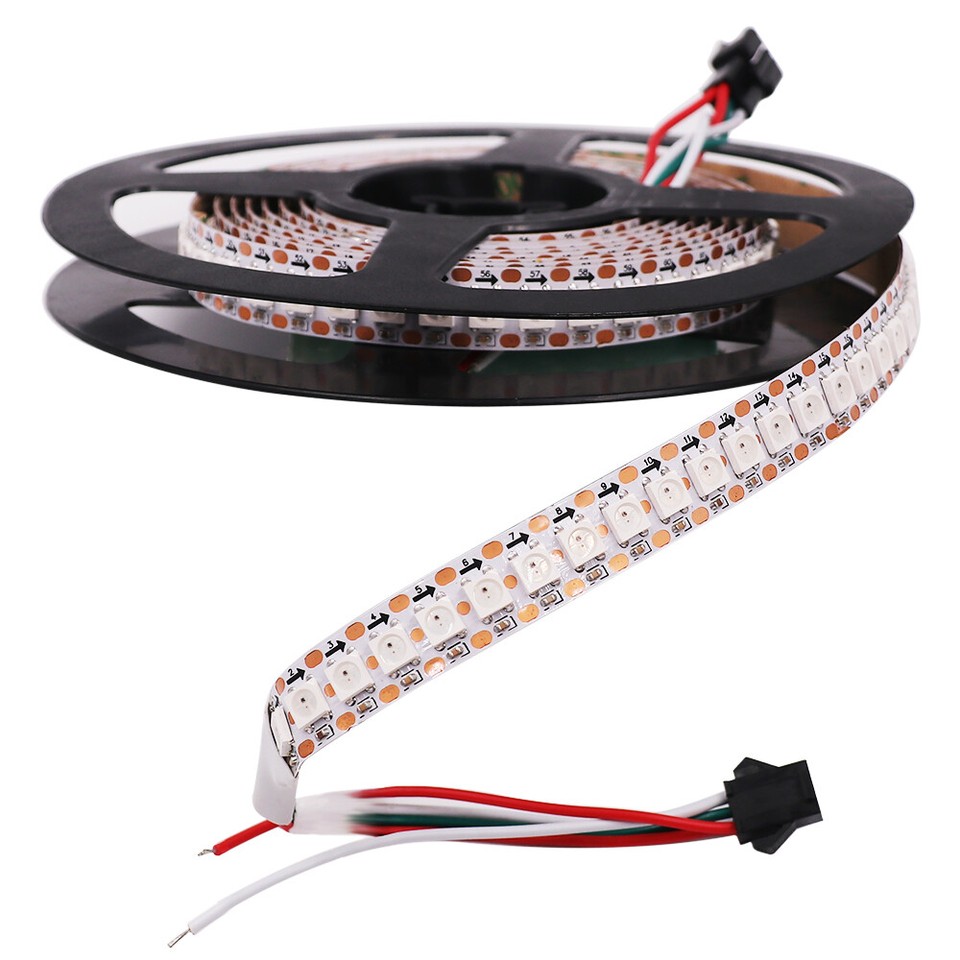 Wholesale WS2812B 5V 5050 RGB LED Strip 1-20M 60-1200 Led Individual ...
