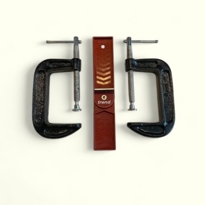 Trend Anglefix Mitre Guide & 2 x C-Clamps FREE SHIPPING | eBay UK