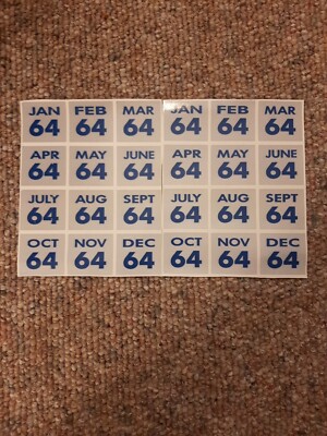 2, 1964 Connecticut License Plates. YOM Expiration Stickers. | eBay