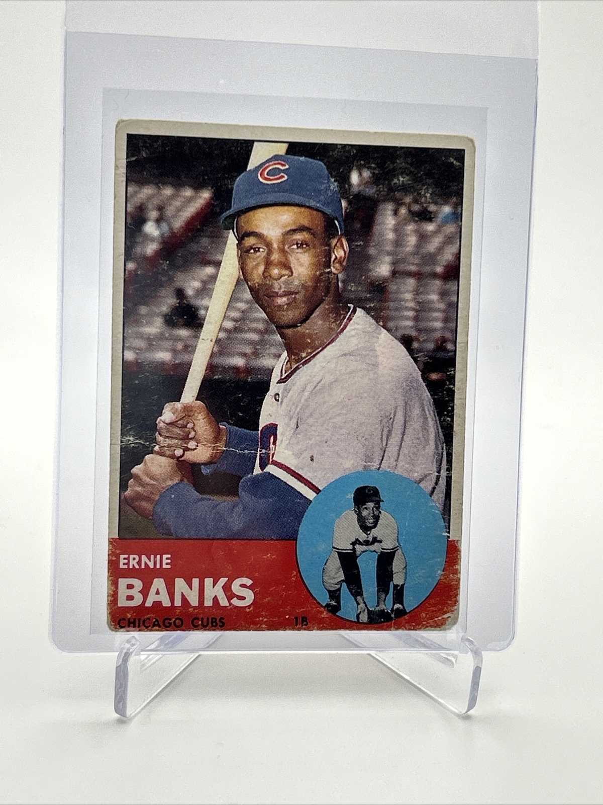 1963 Topps Ernie Banks Baseball Card #380 Poor FREE SHIPPING | eBay