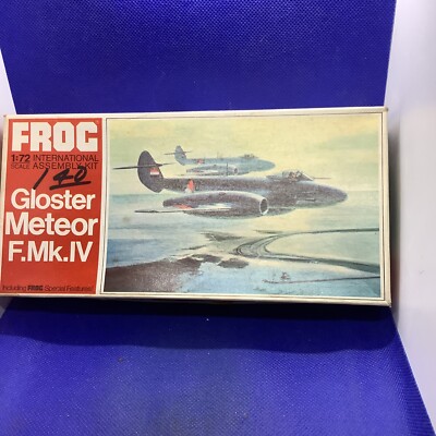 Vintage 60's FROG 1:72 GLOSTER METEOR F.Mk.IV Plastic Model Kit | eBay