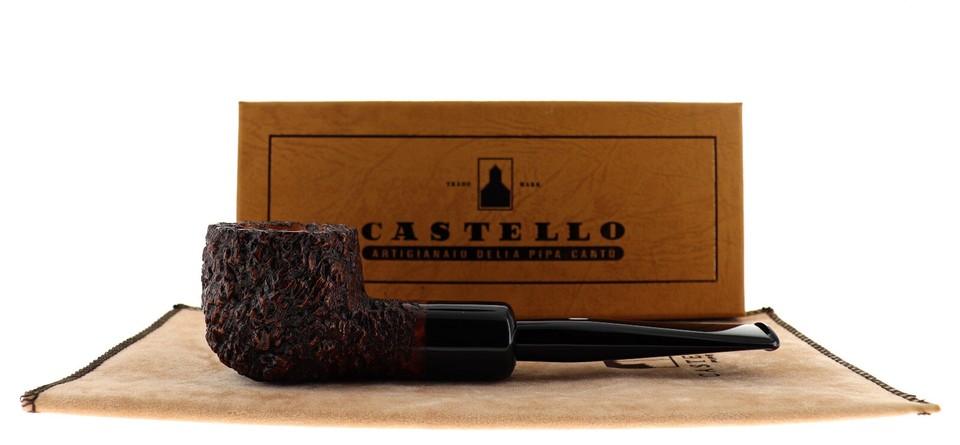 Pipe Castello SEA ROCK BRIAR KK dark studticated shape 10 stand up army ...