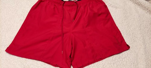 Speedo Lifeguard Red Swim Trunks Mesh Lined Mens sz L Pockets ...