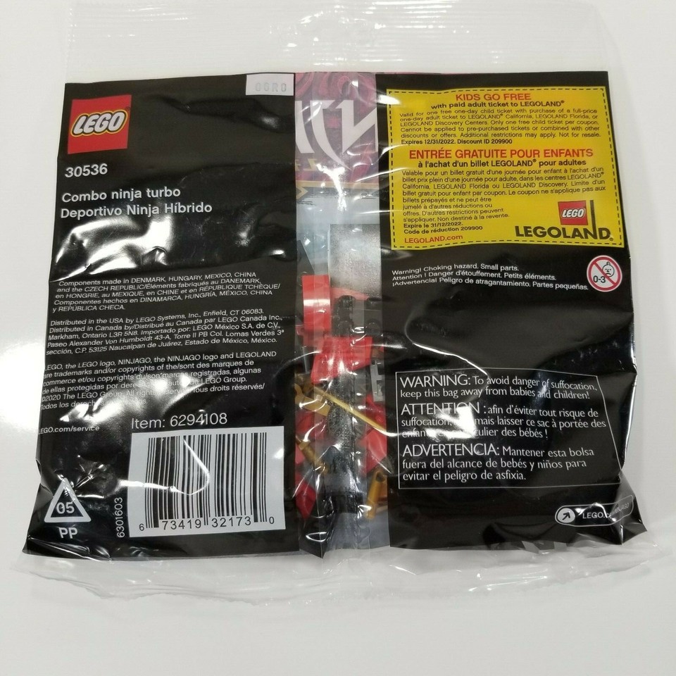 LEGO Ninjago Legacy 30536 Combo Charger Polybag SEALED NEW 71pcs + Free ...