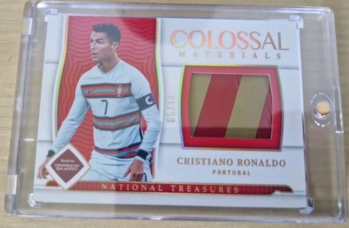 Cristiano Ronaldo Match Worn Patch 5/10 2022 Panini National Treasures ...
