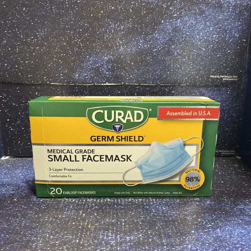 2 Pack of CURAD Germ Shield Small Face Mask 20 Earloop - Free Shipping ...