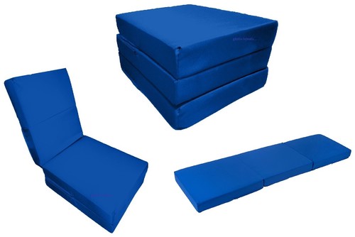 Fold Out CUBE Futon Single Guest Z - Chair Bed Folding Mattress Sofa ...