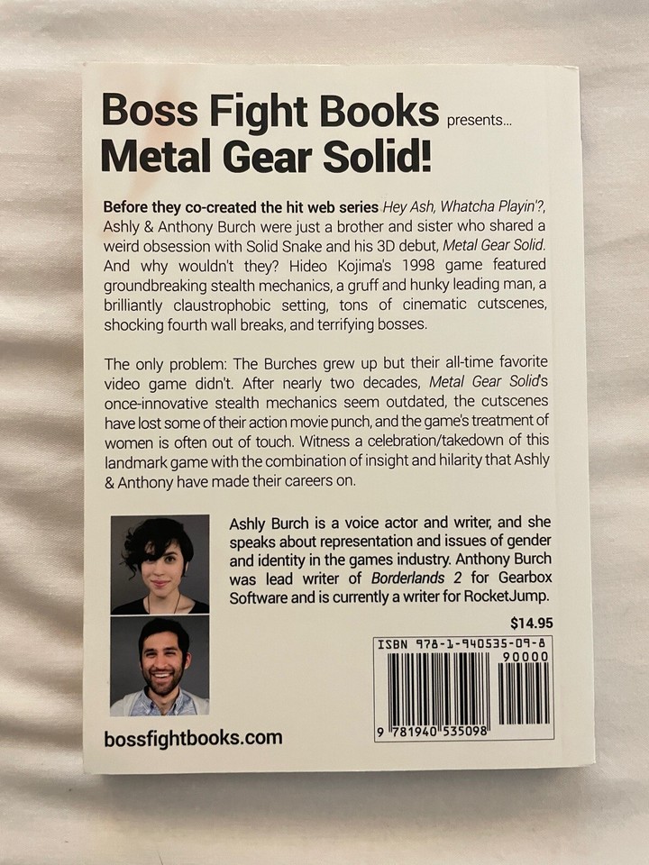 METAL GEAR SOLID (BOSS FIGHT BOOKS) By Ashly Burch & Anthony Burch ...
