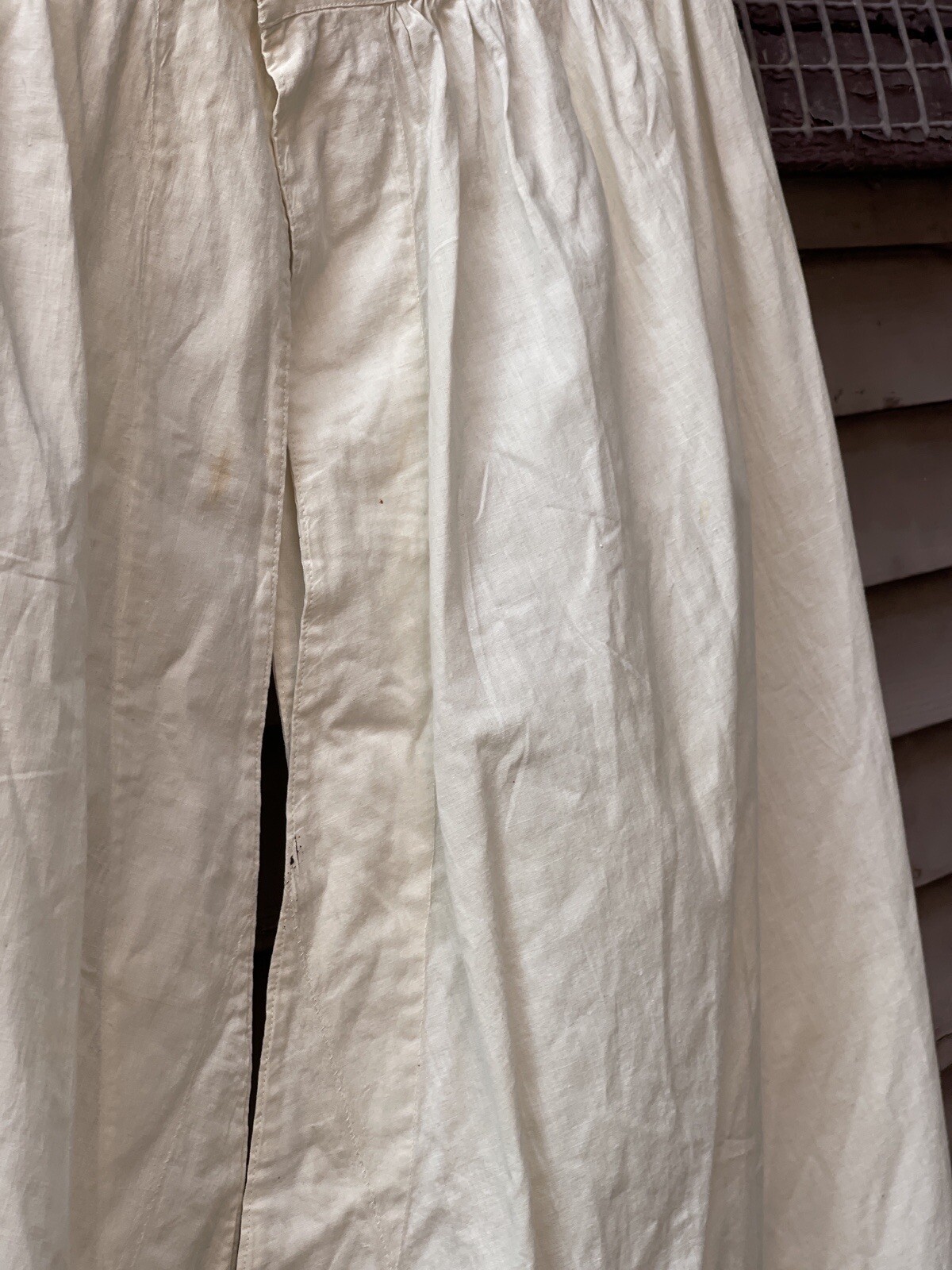 Antique White Victorian Split Crotch Bloomers-underga… - Gem