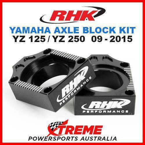 RHK 22mm Alloy Black Axle Block for Yamaha YZ125 YZ250 2-Stroke 2009 ...