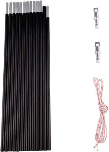 Aluminum Tent Poles , Fits Both Female and Male Ends, Lightweight Tent ...