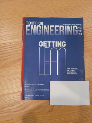 Mechanical Engineering Magazine ASME January 2016 Volume 138 Number 1 ...