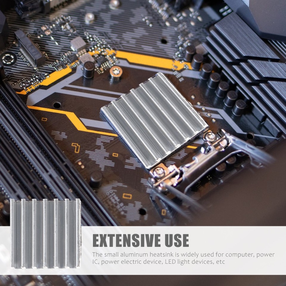 2 PCS Chip Heatsink Small Kit Thermoelectric Cooler Aluminum Sinks | eBay