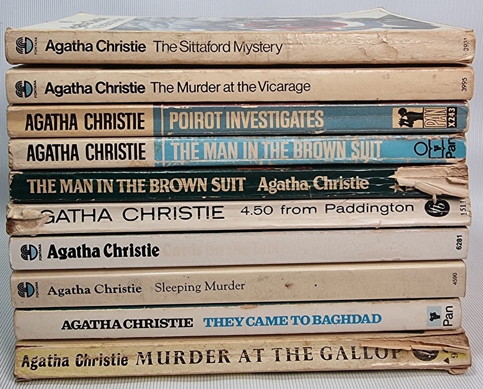 Vintage Agatha Christie Paperback Bundle x10 Books Pan Fontana | eBay UK