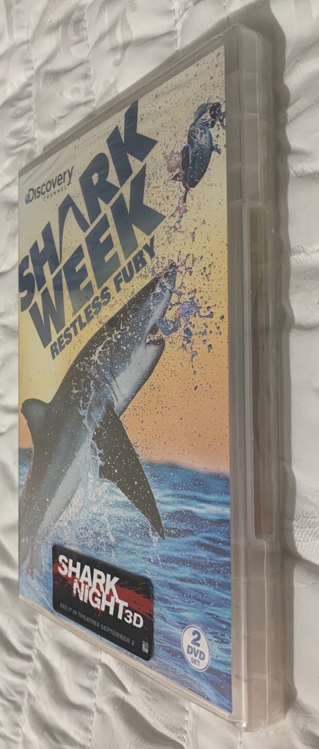 Shark Week Restless Fury DVD Discovery Channel Wildlife 2 Discs Sealed ...