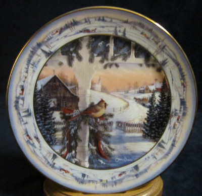 CARDINAL collector plate SAM TIMM Afternoon In Pinegrove CARDINALS ...