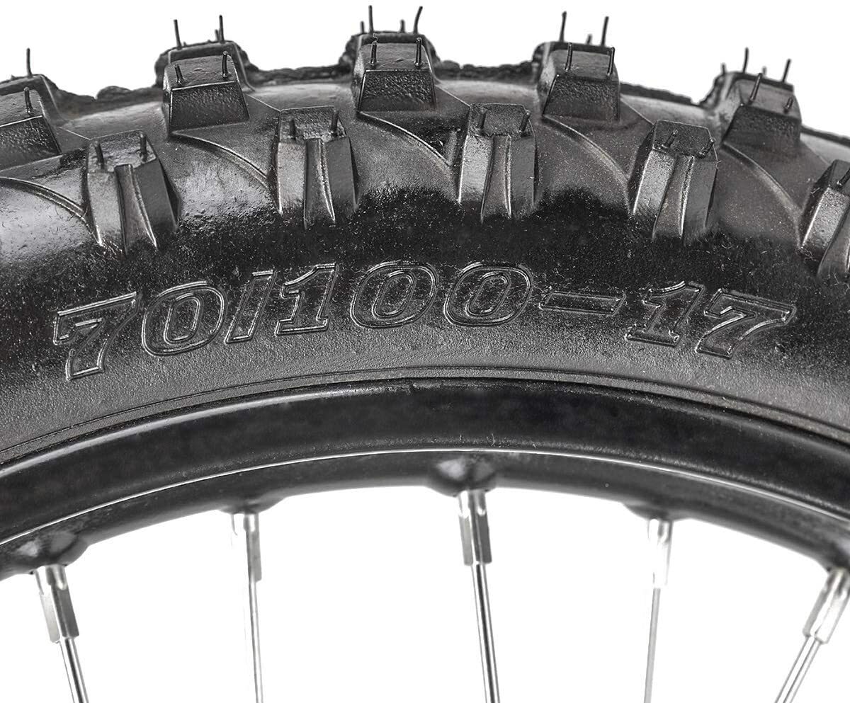 17 INCH 70/100-17 FRONT KNOBBY TYRE WHEEL W' DISC DIRT BIKE TRAIL BIKE ...
