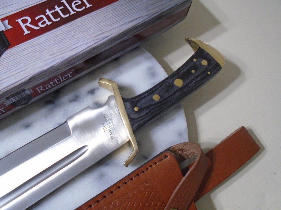 Timber Rattler Western Outlaw Bowie Knife Full Tang Fixed Blade TR65 16 ...