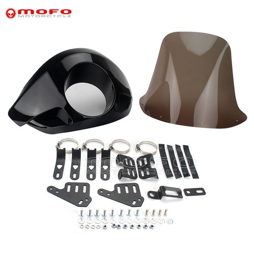 Tall Headlight Fairing Windshield Kit For Harley Dyna Sportster XL1200 ...