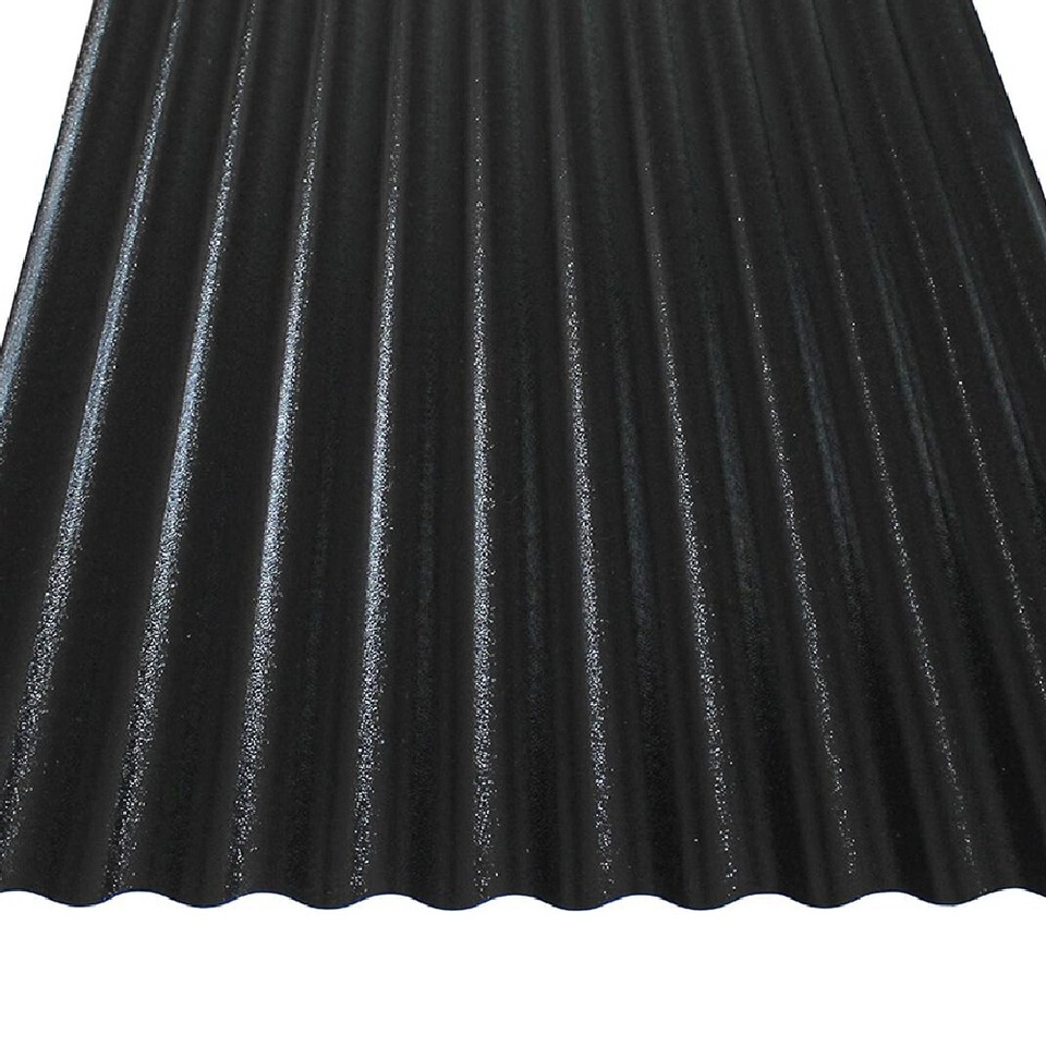 High Impact Opaque Black PVC Corrugated Roofing Sheets Panels ...