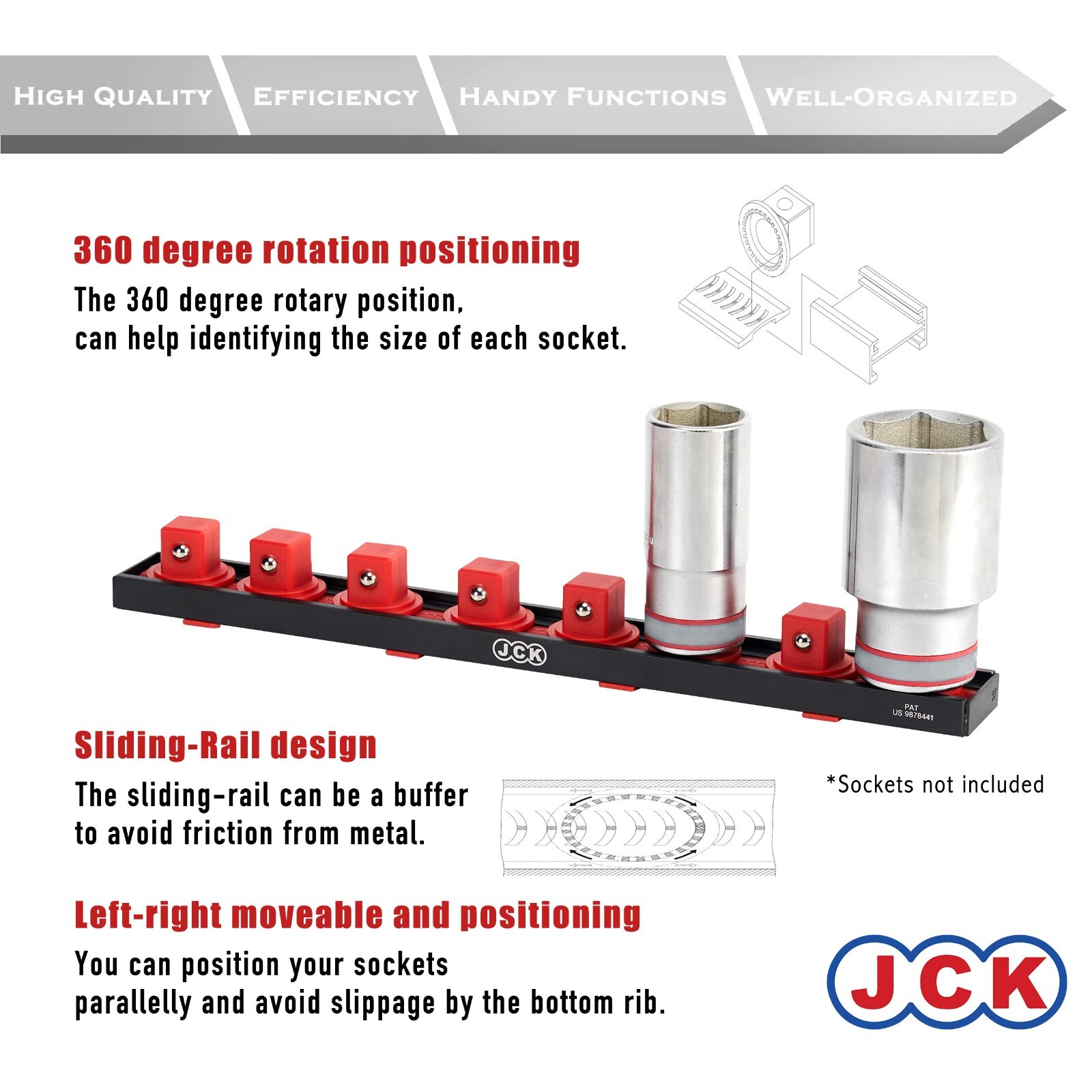 JCK Professional Quality Aluminum 3/4" Socket Organizer | eBay