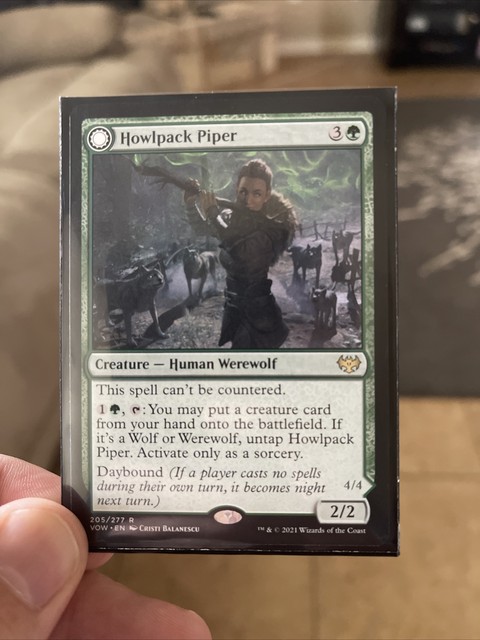 MTG Howlpack Piper // Wildsong Howler Innistrad: Crimson Vow 205/277 ...