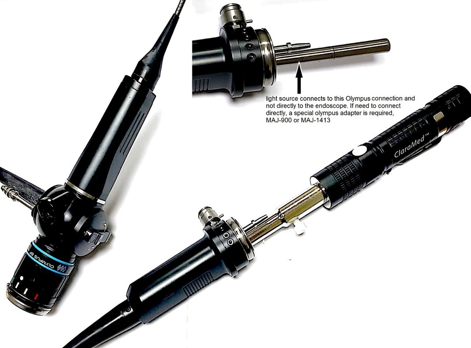 ClaraMed phone endoscope adapter + ACMI/Olympus/Storz compatible light ...