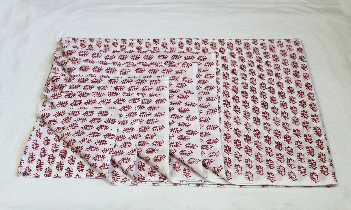 Indian Elephant Print Fabric