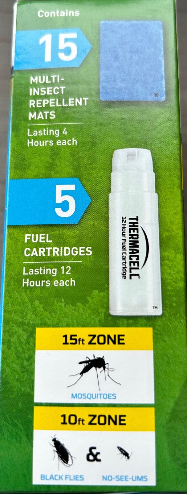 Thermacell Multi-Insect Repellent Refills 60 Hours. 15 pads 5 ...