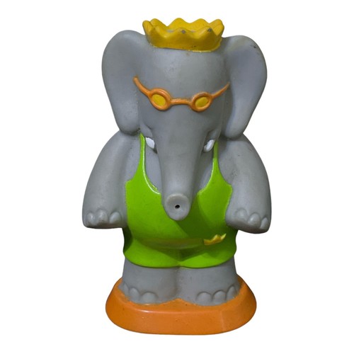 1992 Arbys Babars Friends King Babar Elephant Water Squirter Bath Toy 3 ...