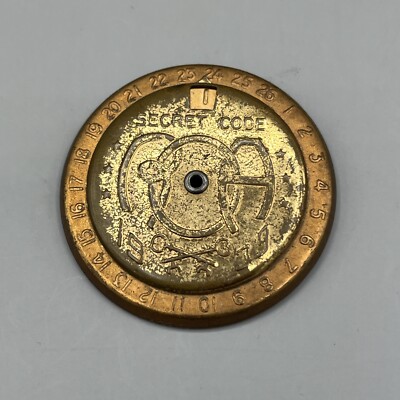 ROA Radio Little Orphan Annie Decoder Secret Code Pin Ovaltine 1939 ...