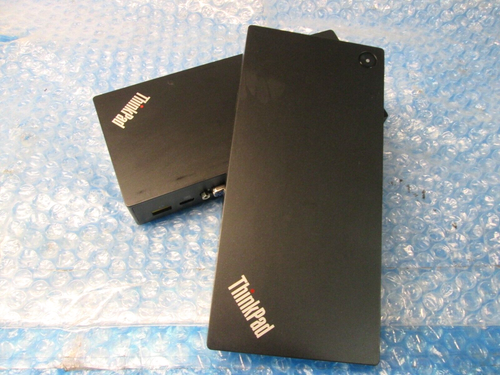 LOT OF 2 Lenovo Thinkpad USB-C Dock USB 3.0 4K Plug and Display DK1633 ...