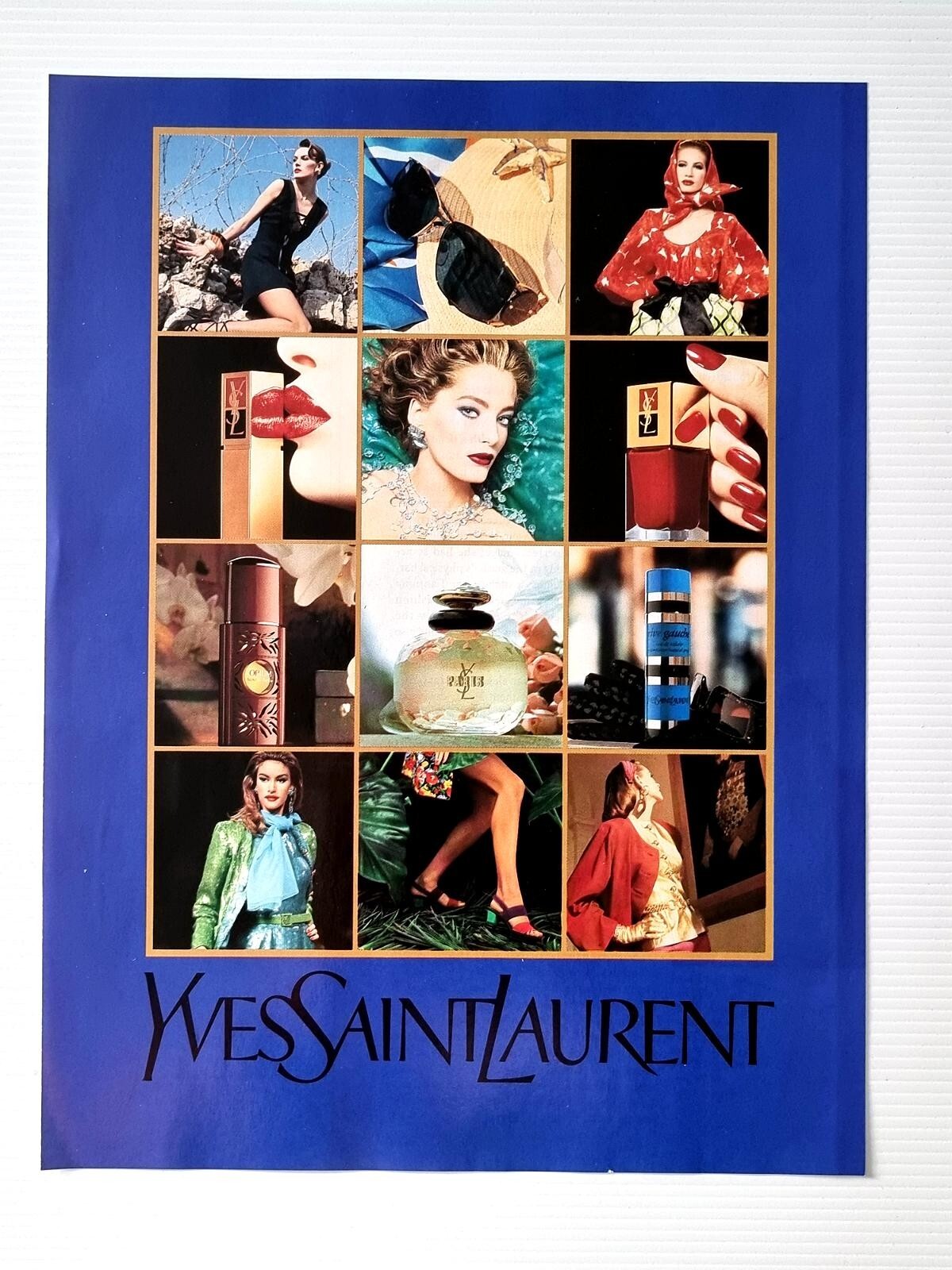 YSL - YVES Saint Laurent - Makeup Beauty Fashion Print 1990s AD _ D96 ...